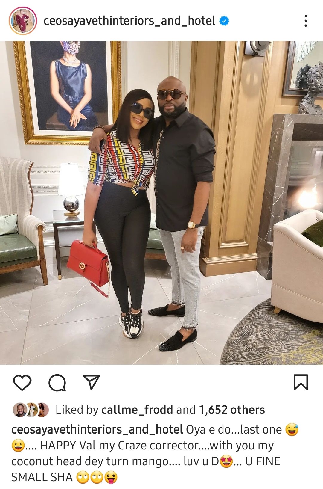 EHIZOGIE OGBEBOR CELEBRATES LOVER DENNIS OSIFO ON VALENTINES DAY - Just ...