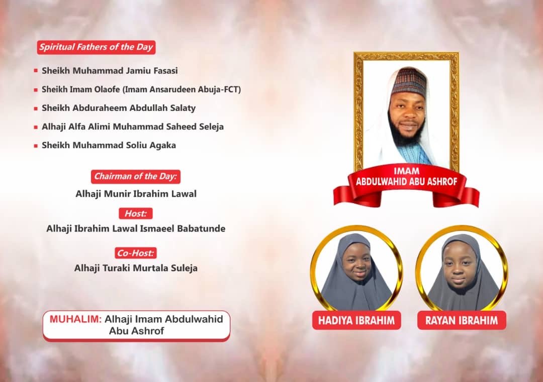 Ibrahim Maimunat Foundation (IMF) Set to Host 3rd Ramadan Lecture and ...